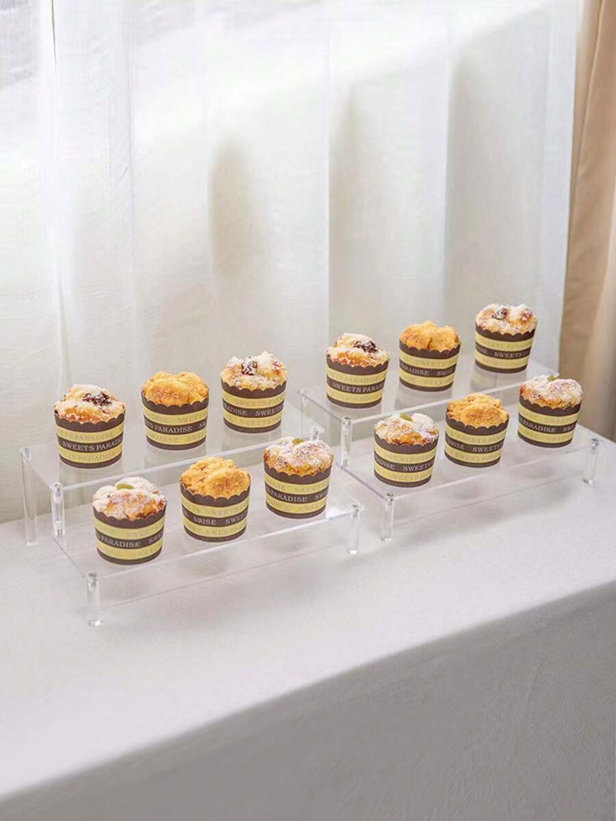 1 Piece Of 30*10cm Multi-layer Optional Acrylic Ladder Hand-standing ...