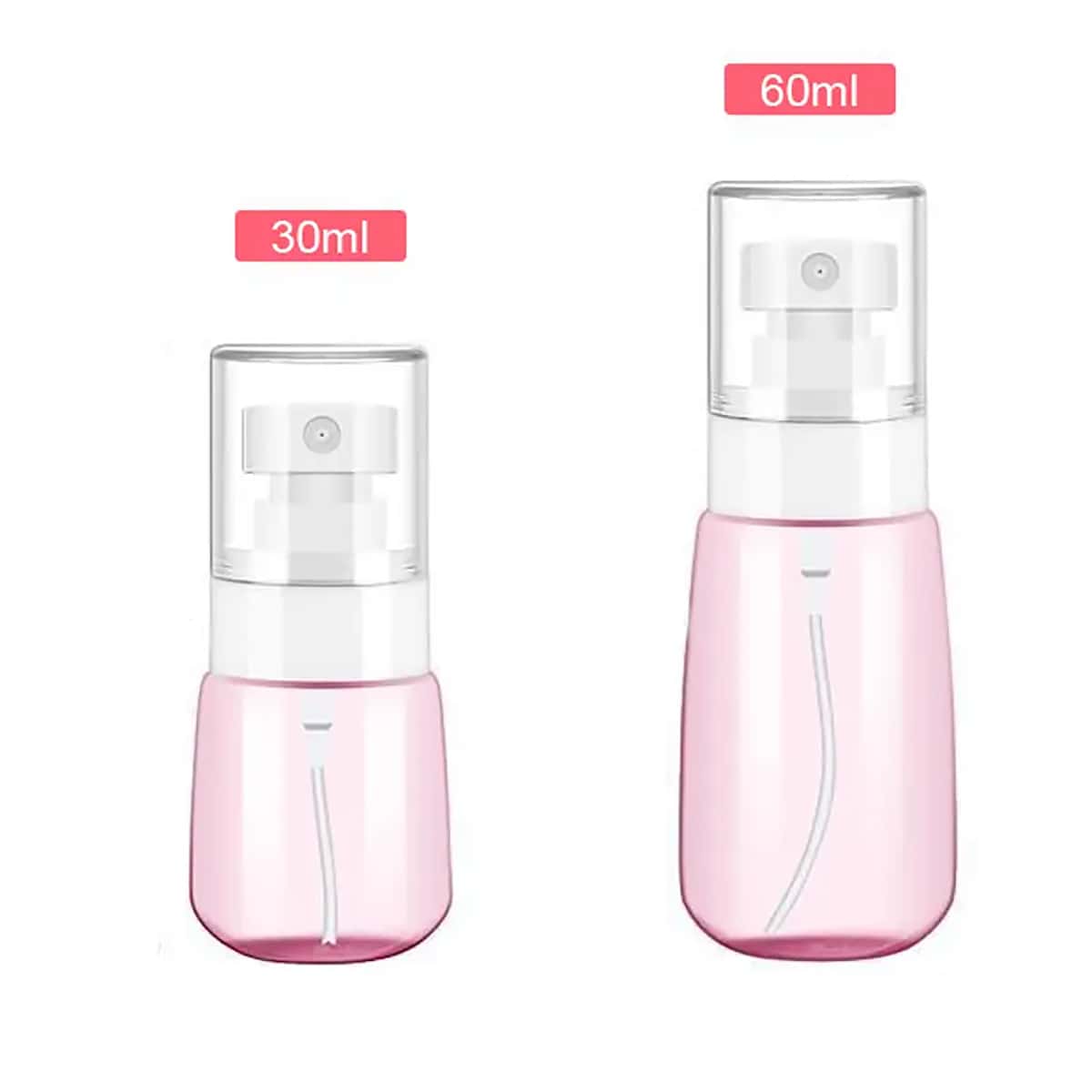 2pcs Spray Water Bottle Hair Mister, 100ml/60ml/30ml Fine Mist Stylist Sprayers 360 Empty Small ...
