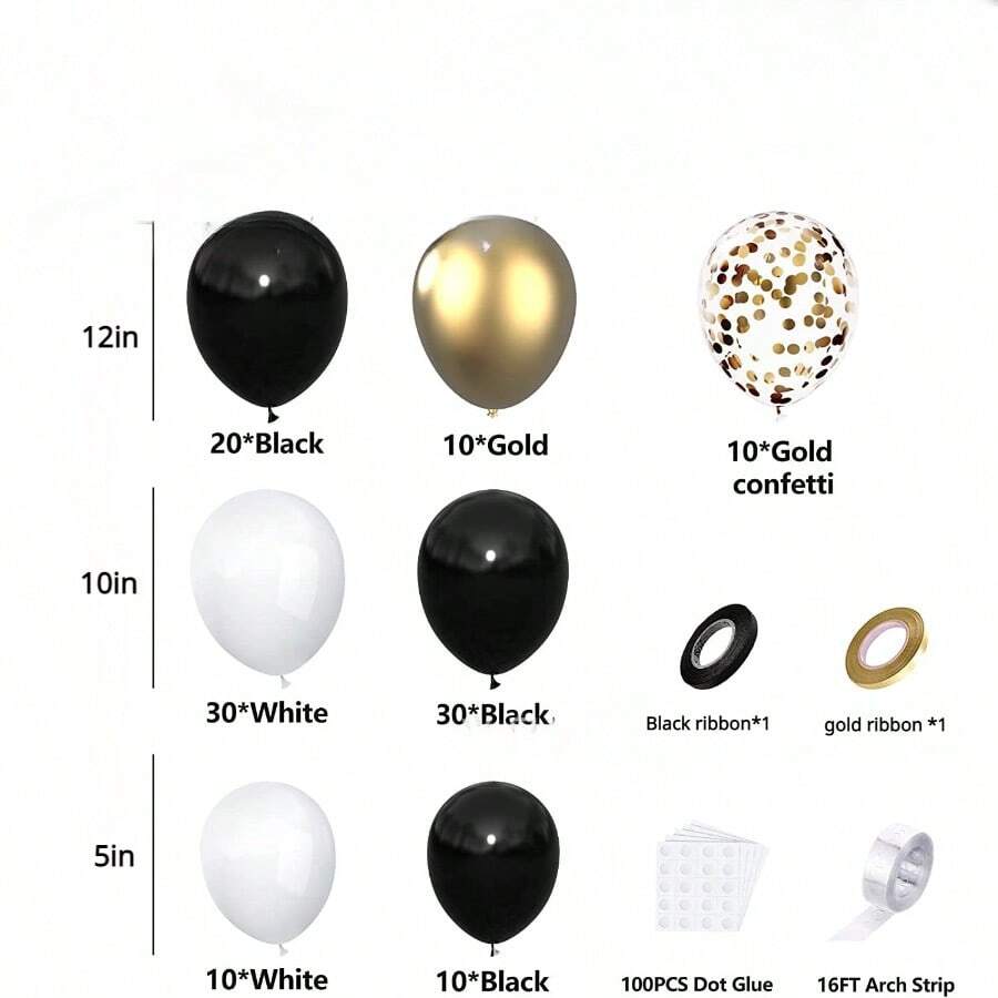 Balloon Set, Balloons For Party, Balloon Kit For Weddings And Birthdays ...