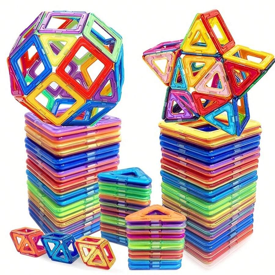 Large Size Diy Magnetic Building Blocks Set For Kids, Contains Magnets ...