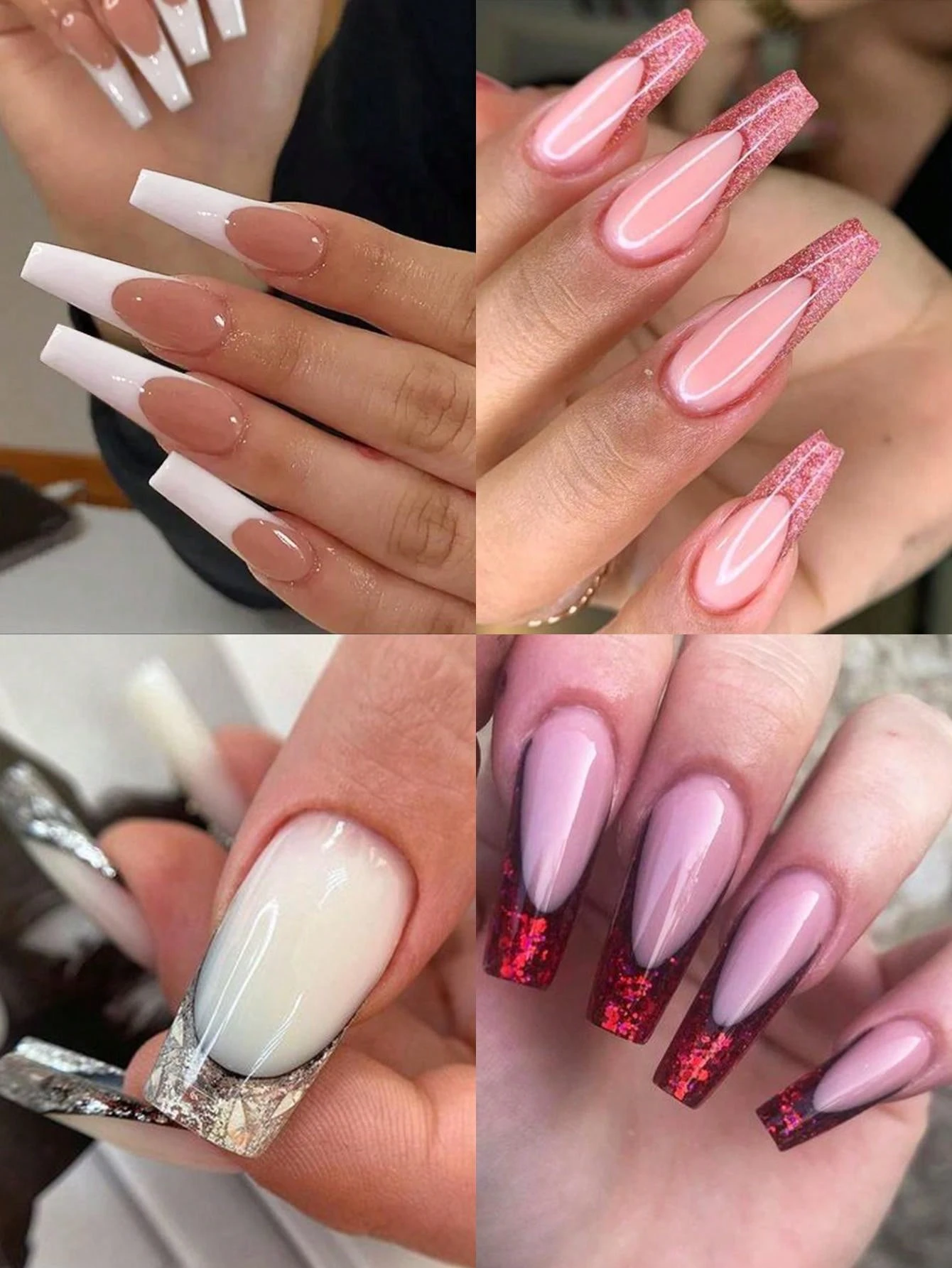 Dual Nail Form Kit, 60pcs Dual Forms For Polygel, Ballerina Nail ...