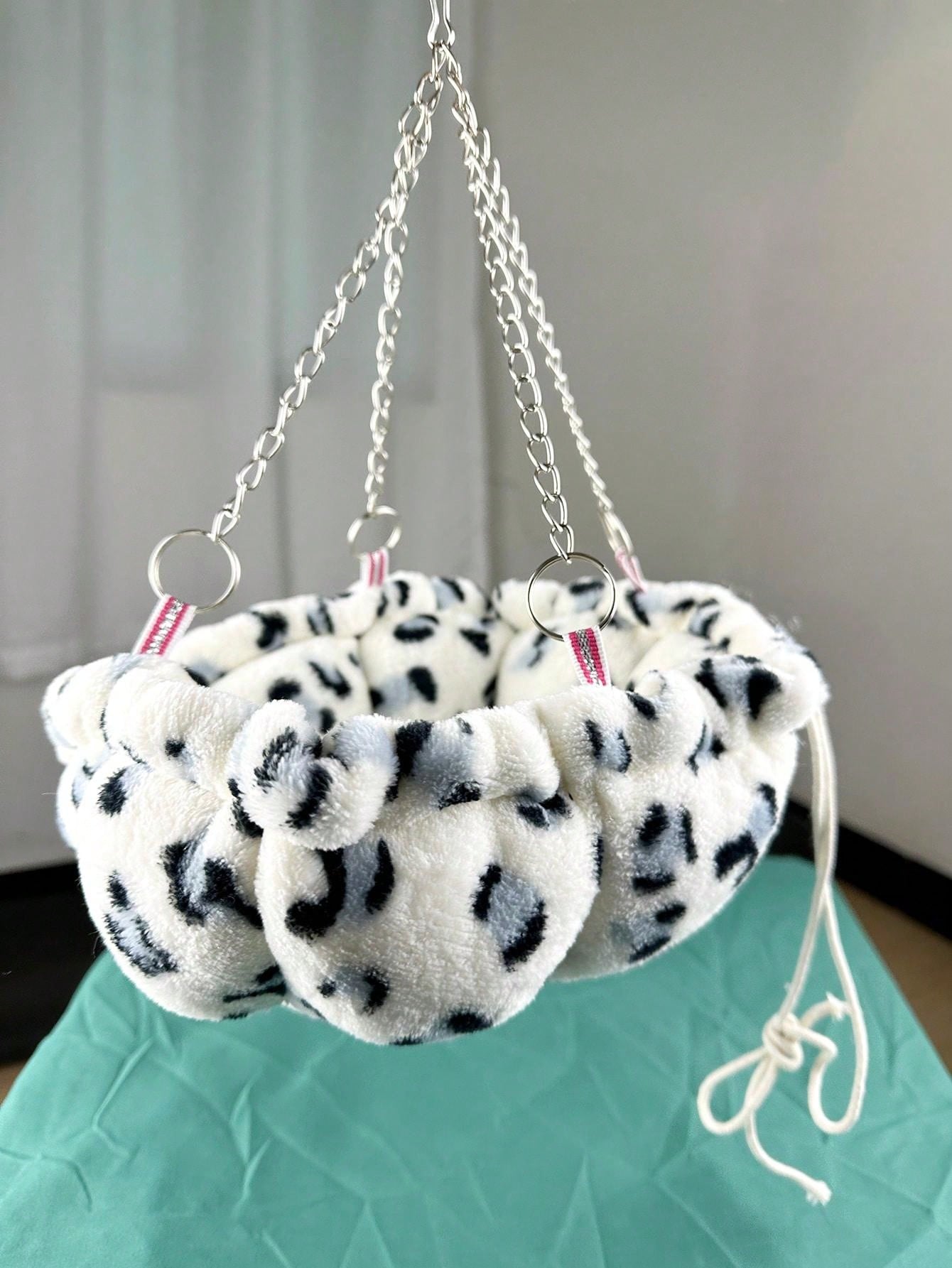 1pc Plush Cow Print Adjustable Hammock Suitable For Everyday Use By ...