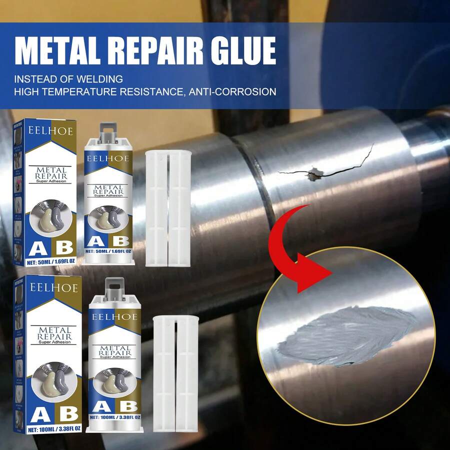 Magic Repair Glue AB Metal Strength Iron Bonding Heat Resistance Cold ...