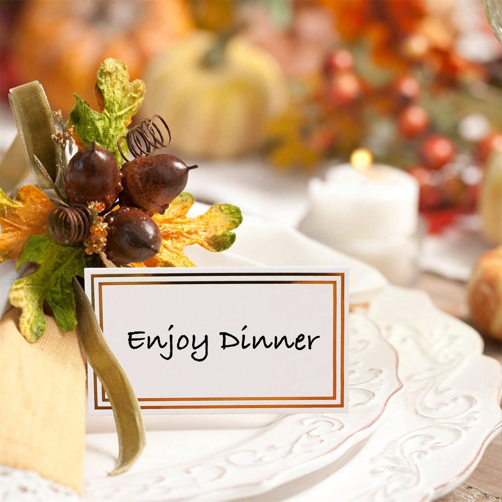 200pcs Cartes De Placement De Table De Fête, Cartes De Nom De Mariage ...