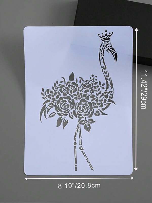 1pc Diy Animal Themed Painting Stencil With Creative Border Template ...