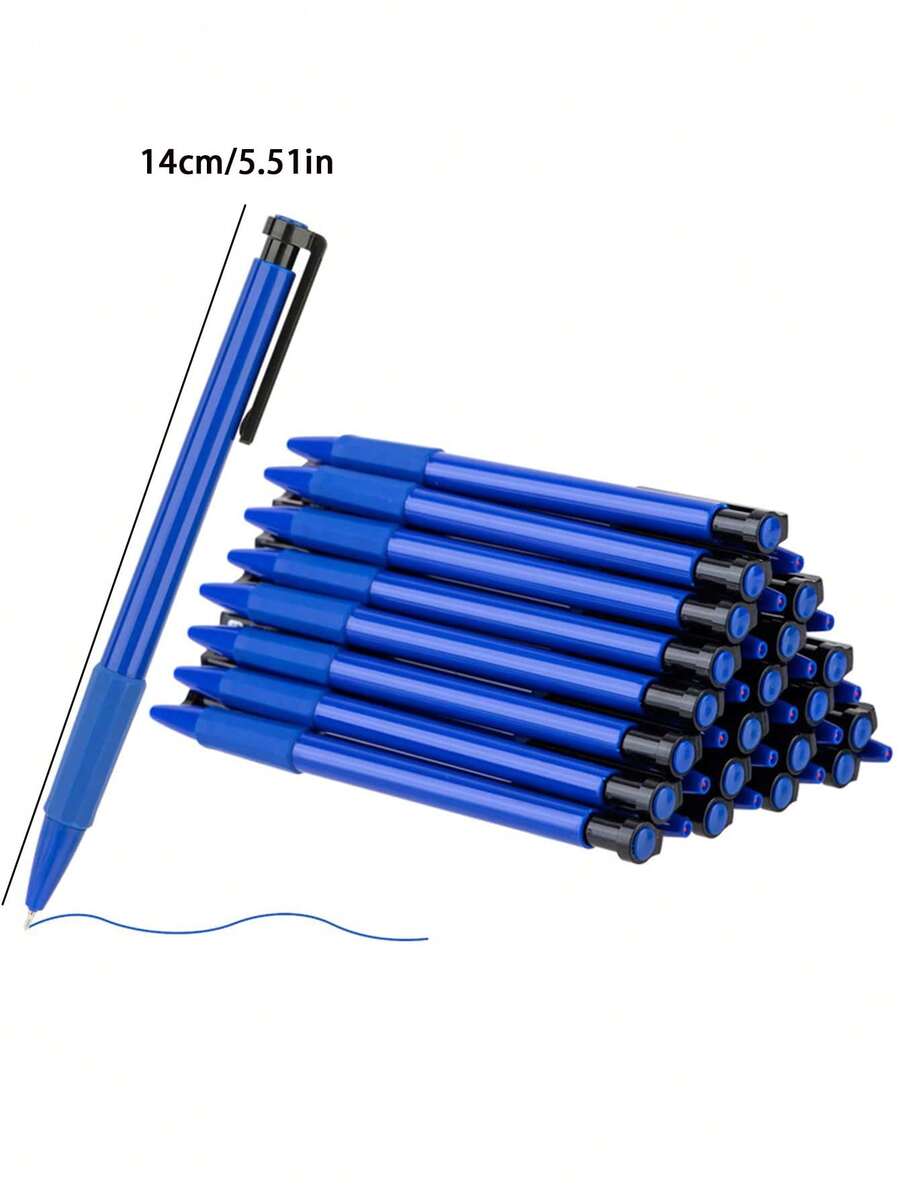 10pcs European & American Style Black Ball Pens, Suitable For Students ...