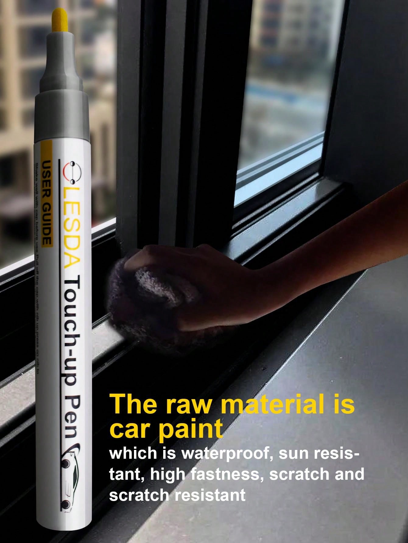 Car Door & Window Metal Deep Gray Touch Up Paint Pen | SHEIN USA
