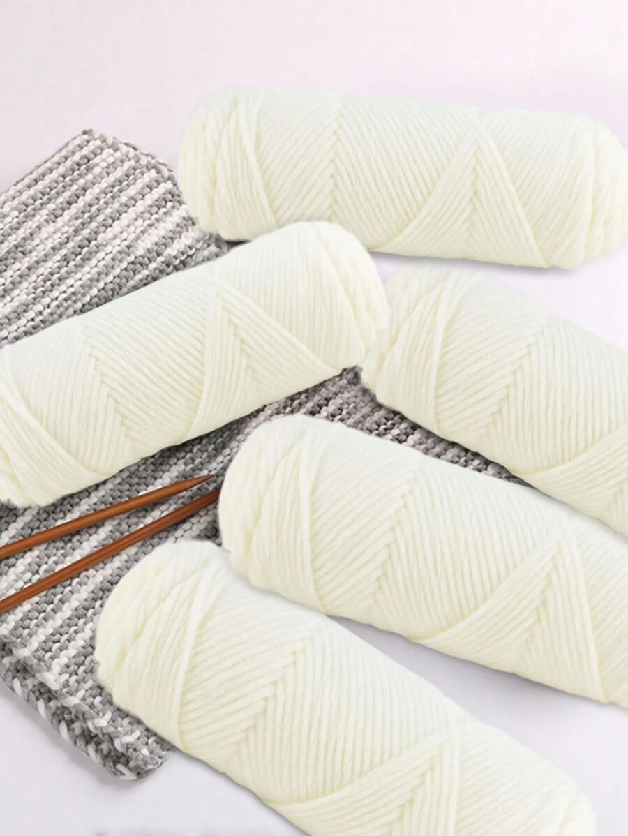 3pcs X 100g/pack Diy Knitting 8 Strands Red Bulky Yarn For Making Adult ...