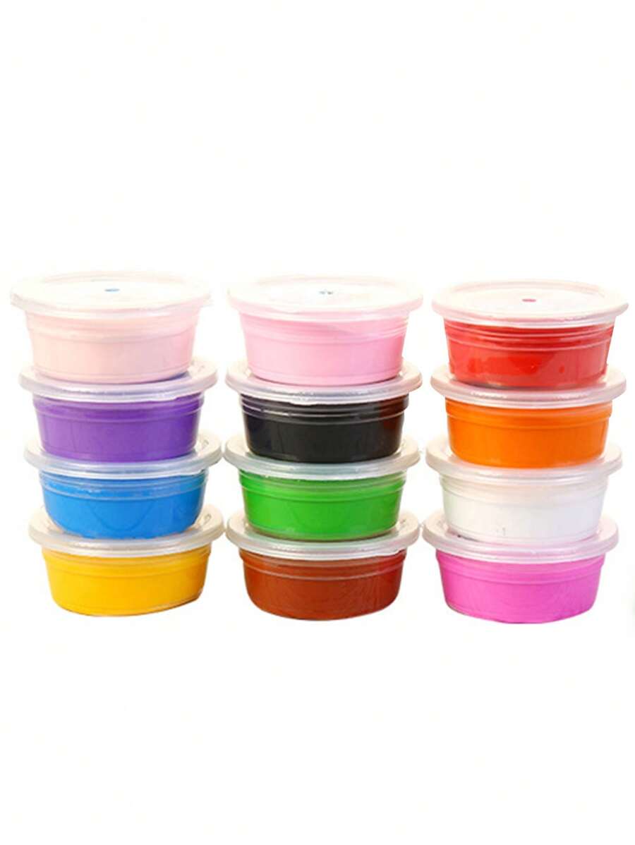 12pcs Super Light Clay Modelling Clay DIY Set 12 Colors Plasticine ...