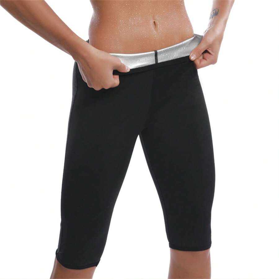 1pc Women's Sauna Pants For Buttocks Tummy Sweating Fat Burning ...