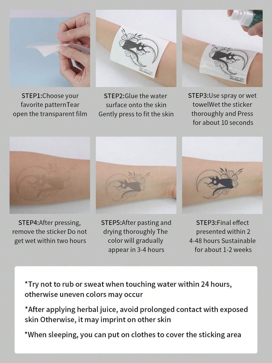 1pc Tiger Roaring Temporary Tattoo Sticker For Men, Water-Proof And Non ...