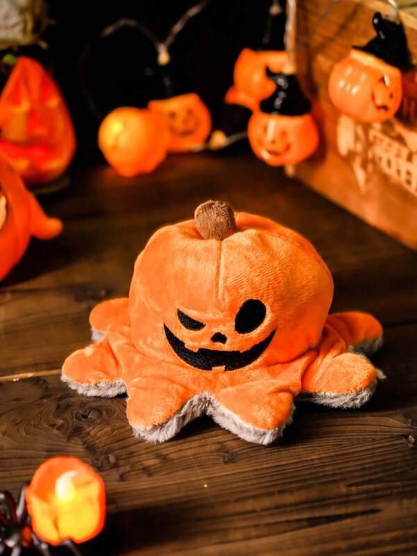 1pc Reversible Pirate Octopus Shaped Plush Pumpkin Toy With Sound Maker ...
