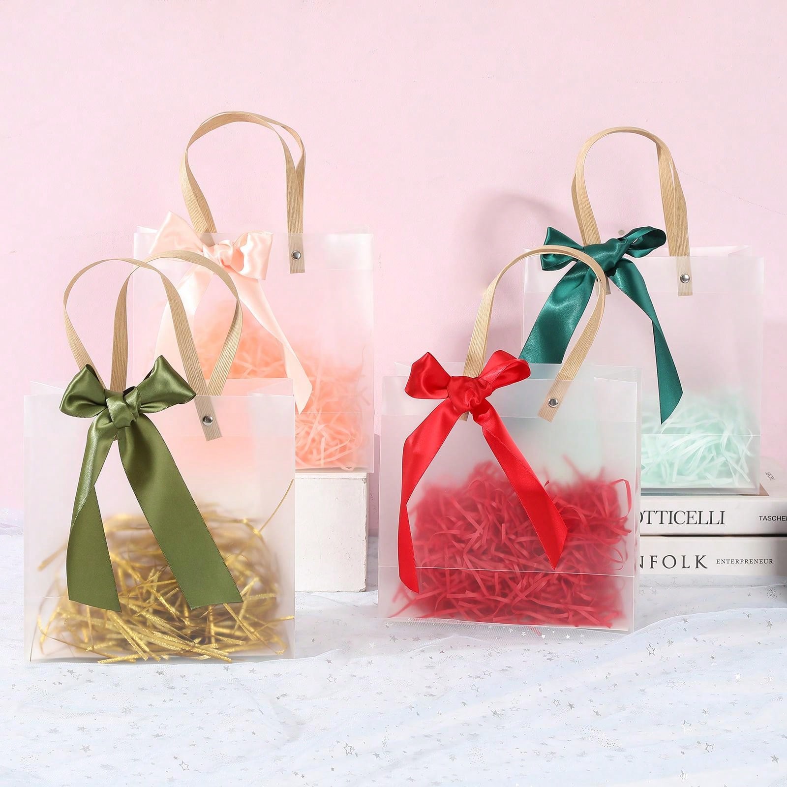 1pc Sweet Sushi Style Dessert Packaging Bag With Ribbon Decoration, For ...
