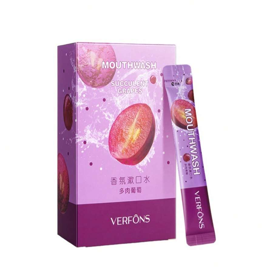 Grape Mouthwash. Refreshes/Cleanses/Eliminates Cavities 10ml*20 Per Box ...