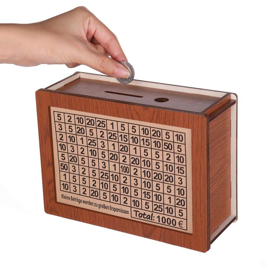 Diy Box-Shaped Coin Money Box, Boys' And Girls' Home Money Saving Plan ...