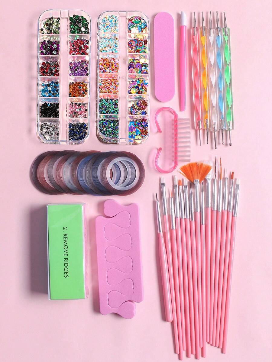 Transform Your Nails with Multifunctional Manicure Kit 38pcs Nail ...
