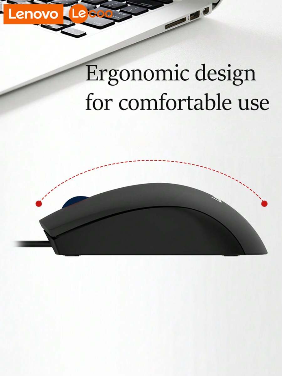Lenovo Lenovo USB Wired Mouse, 3-Button Corded Mouse with 1000 DPI ...