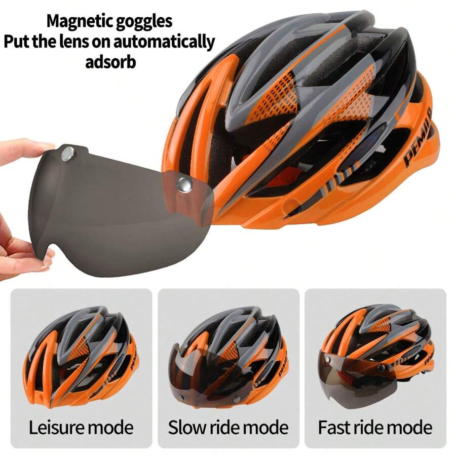 Pemila Multi-Mode Windshield Cycling Helmet, Ultra-Light With ...