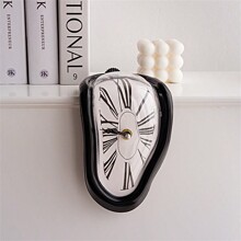 Surreal Melting Clock Silent Melted Wall Clock Salvador Dali Style Wall ...