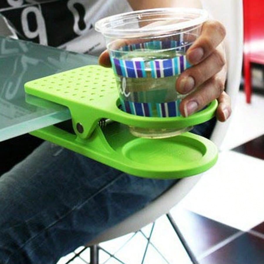 1PC, (color random) large table edge water cup holder plastic cup ...