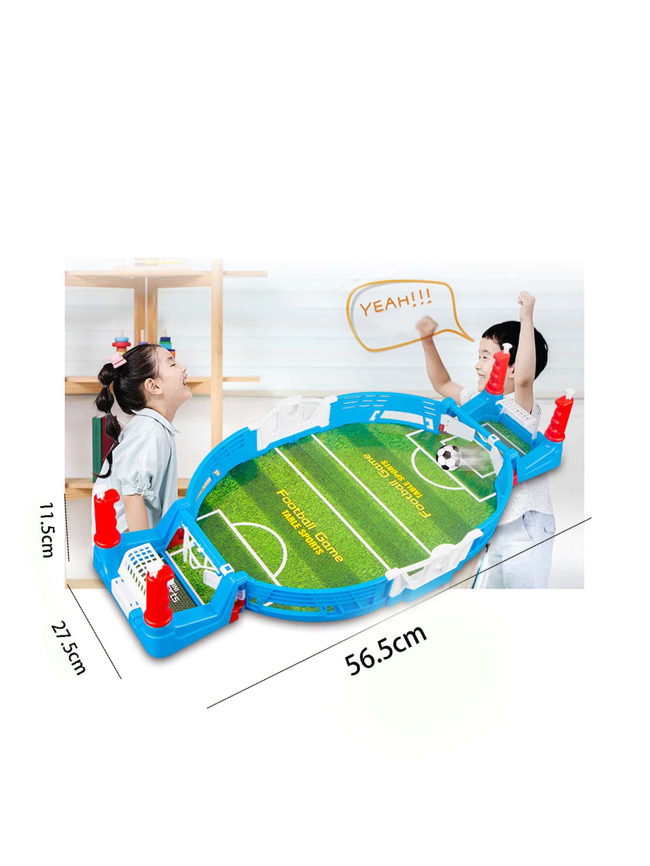 Children Tabletop Soccer Game Table Set, Compact Size Football Field ...