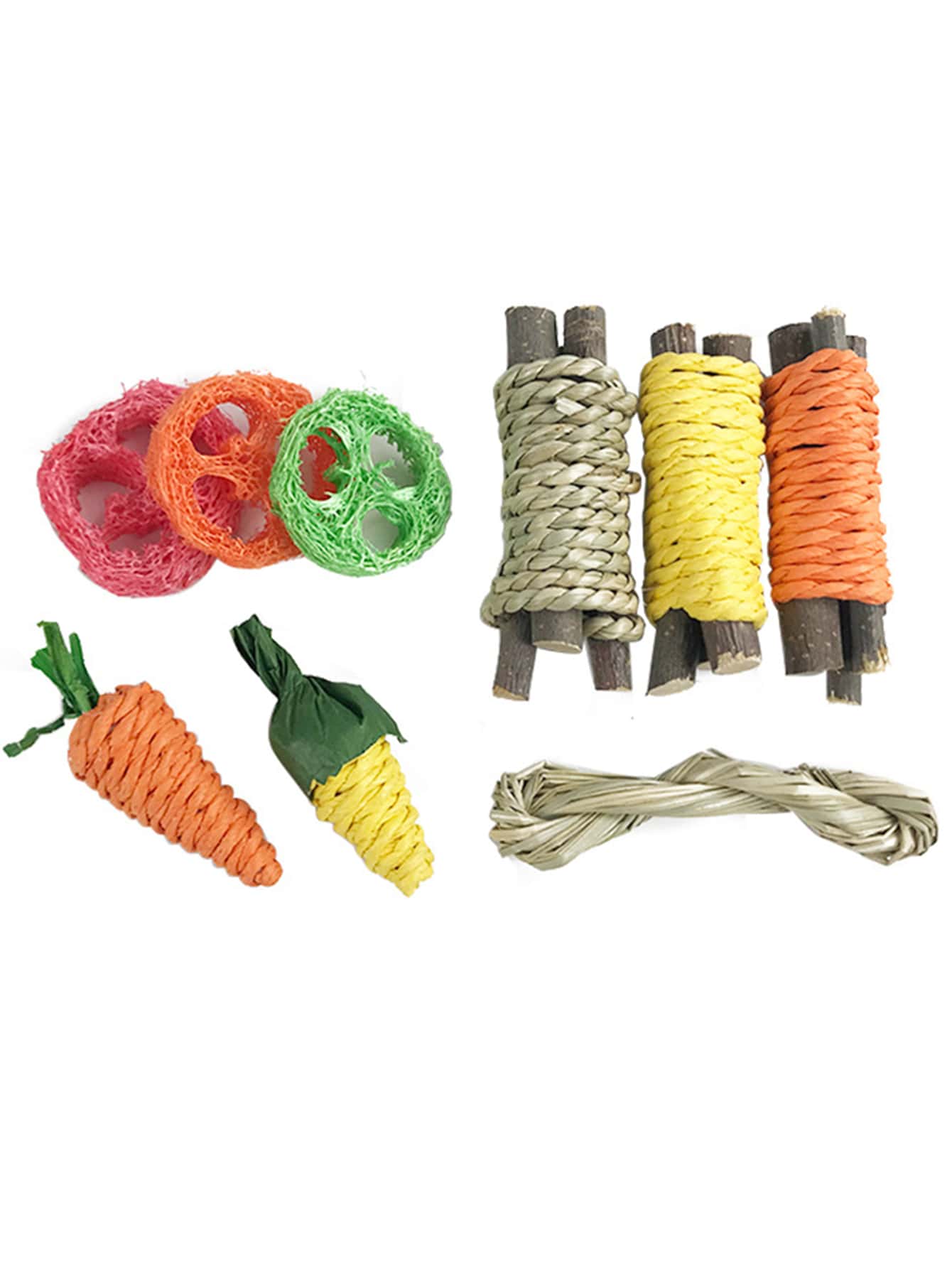 1Pc Rabbit Chew Toys, DIY Hamster Chew Toys, Bunny Teeth Care Molar ...