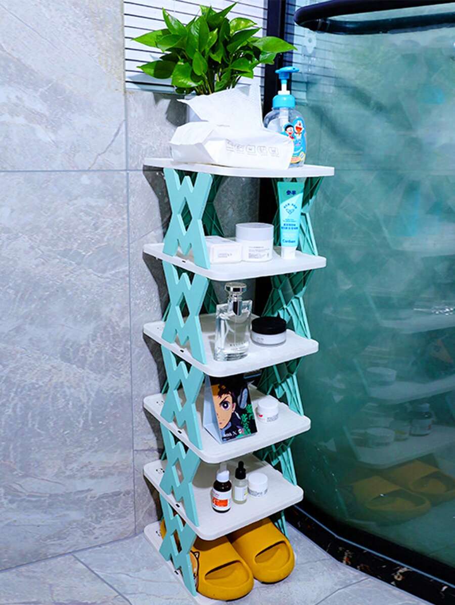 6 Tier Narrow Shoe Rack, Small Vertical Shoe Stand, Space Saving DIY ...