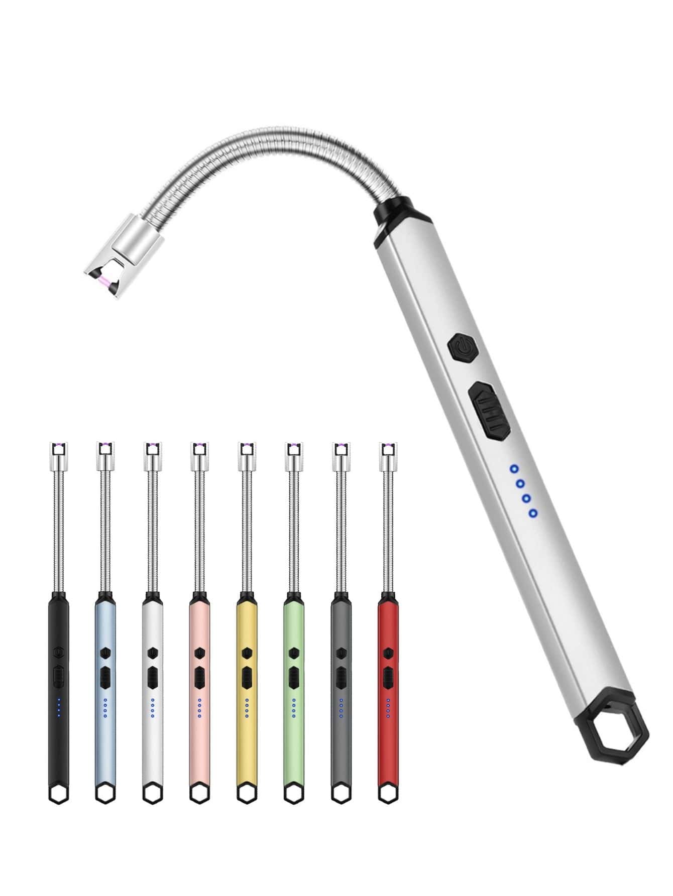 Rechargeable Electric Lighter, USB Long Lighter Use Plasma Arc to Light ...