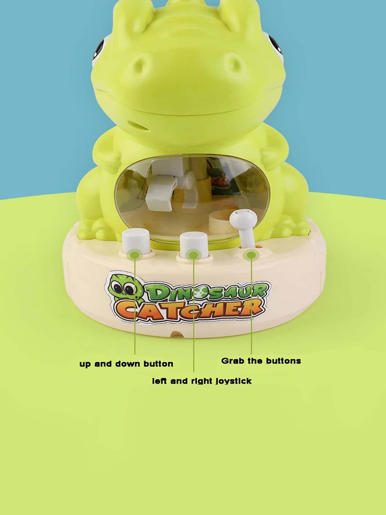 Claw Machine Toy, Mini Dinosaur Claw Catcher, Doll Grabber With ...