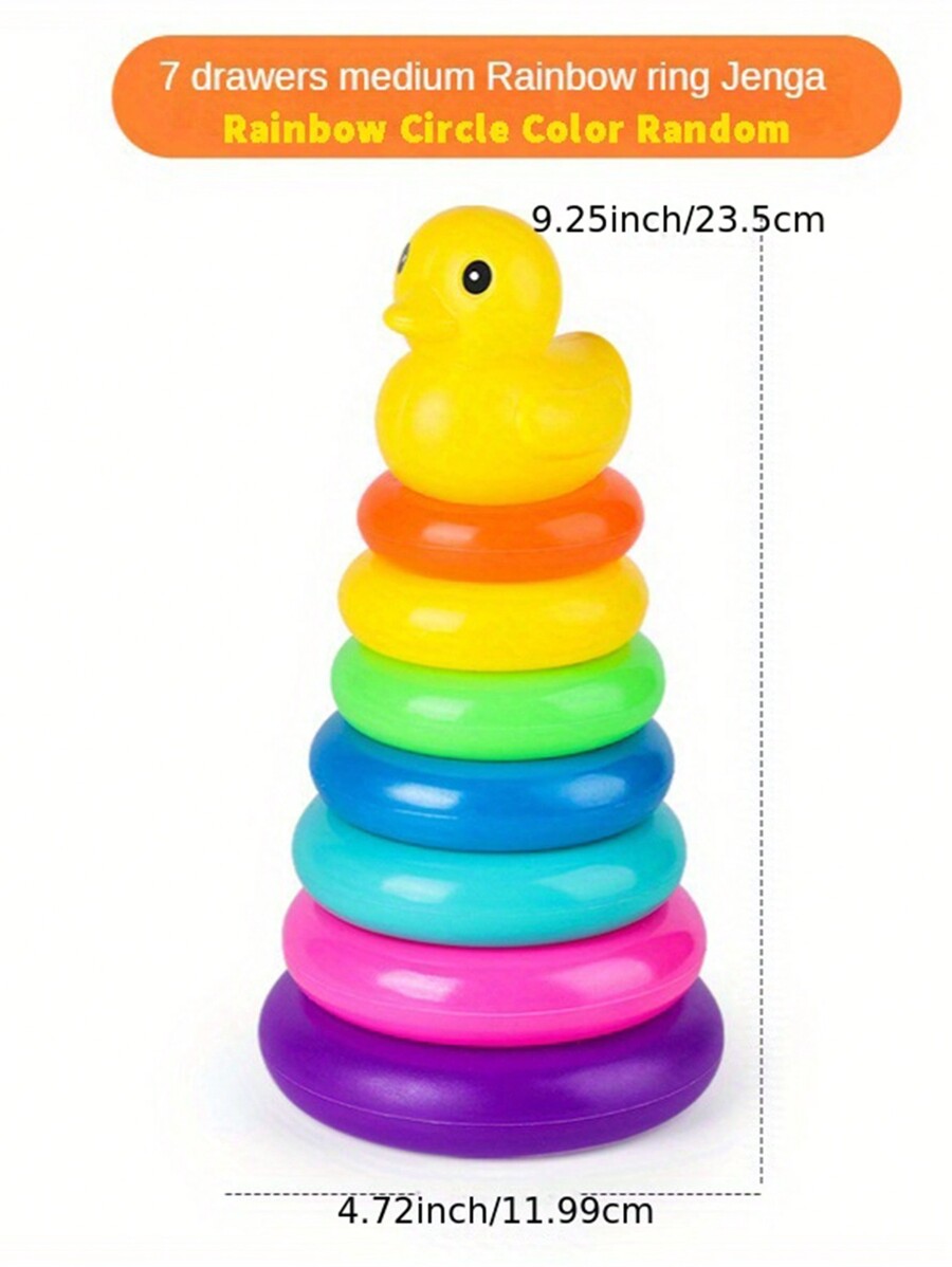 Children's Stacking Toy Rainbow Duck Stack Tower, Educational Toy For ...