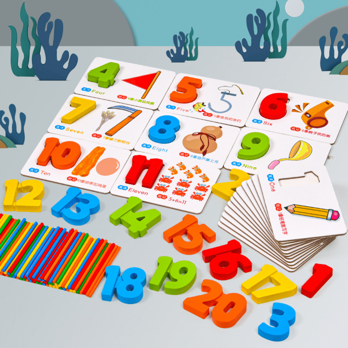 Educational Toy Early Learning Number Recognition Flash Cards | SHEIN USA