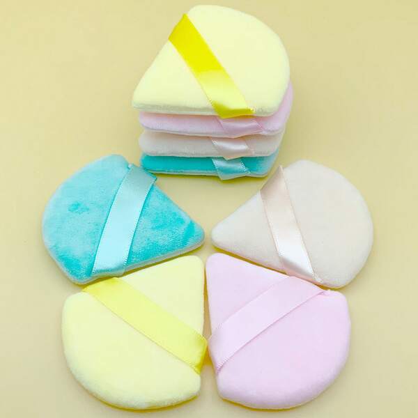 8 Pcs Powder Puff Face Soft Triangle Makeup Tool Loose Powder Body ...