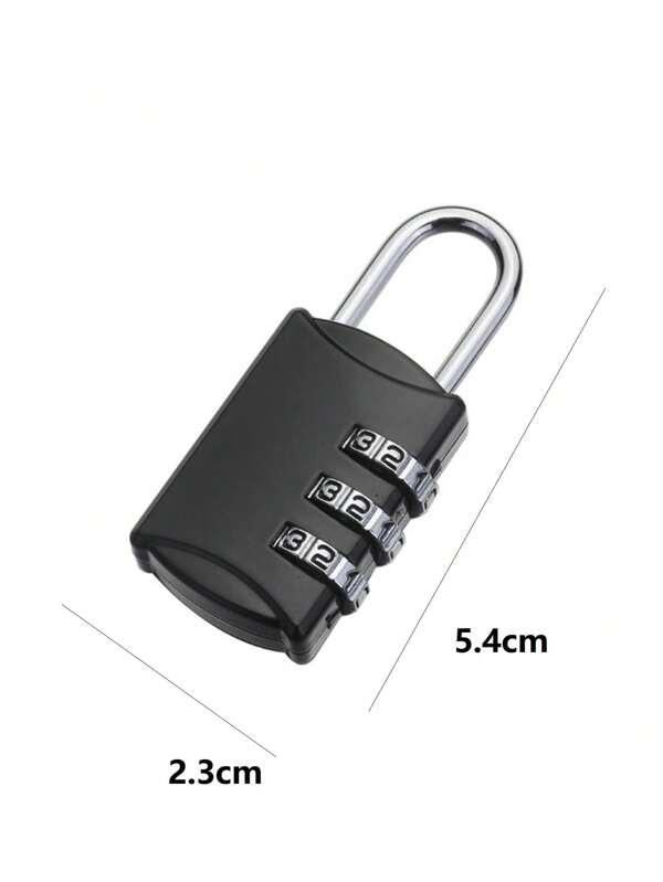 3 Digit Combination Lock Metal Gym Locker Cabinet Luggage Padlock Small ...