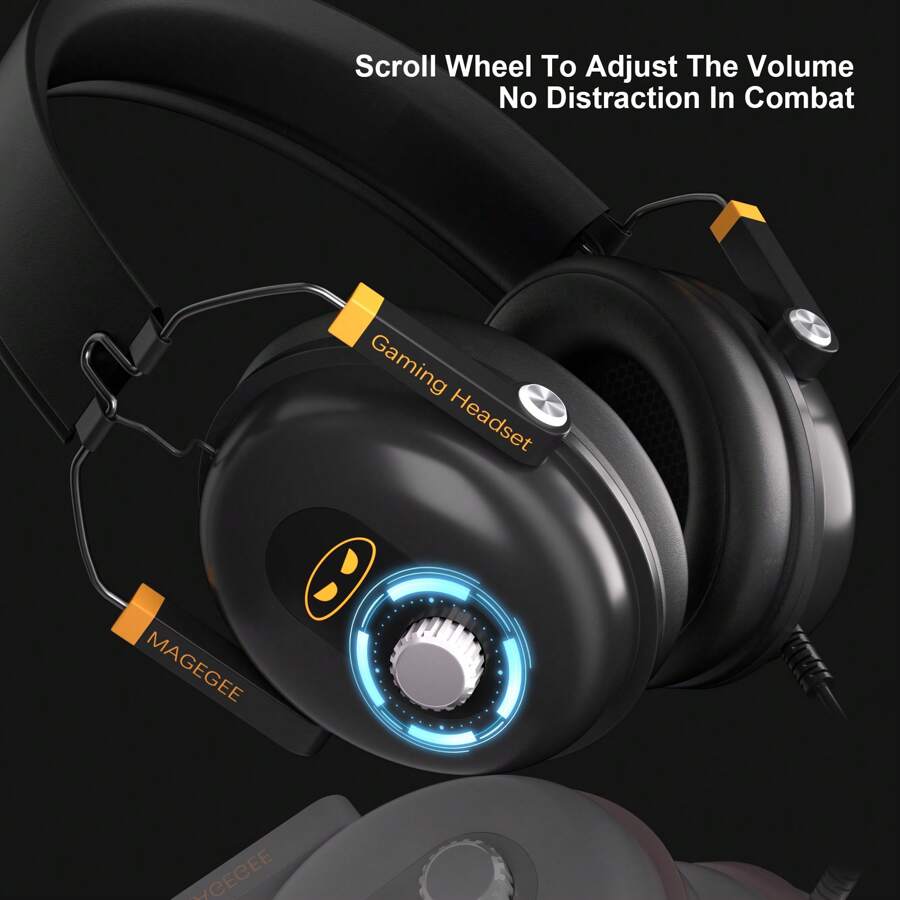 MageGee Pilot Over-Ear Gaming Headset For PC Wired USB With Microphone ...