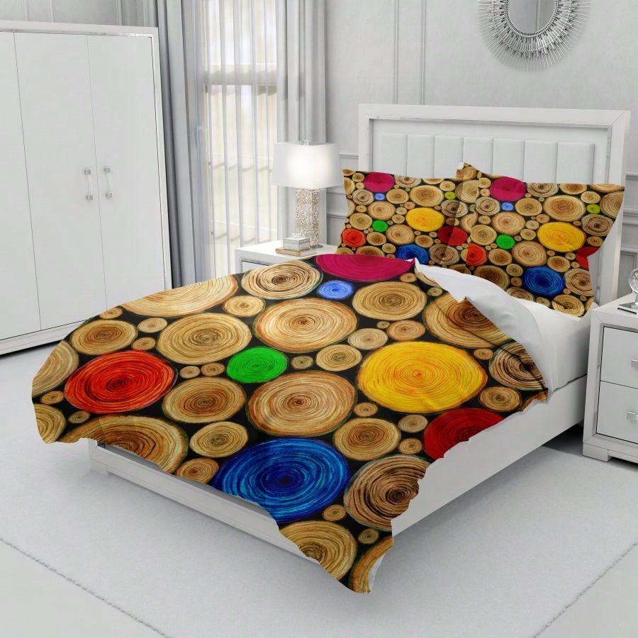 3pcs/set 3d Printed Bedding Set, Digital Print Bed Linen Set With ...