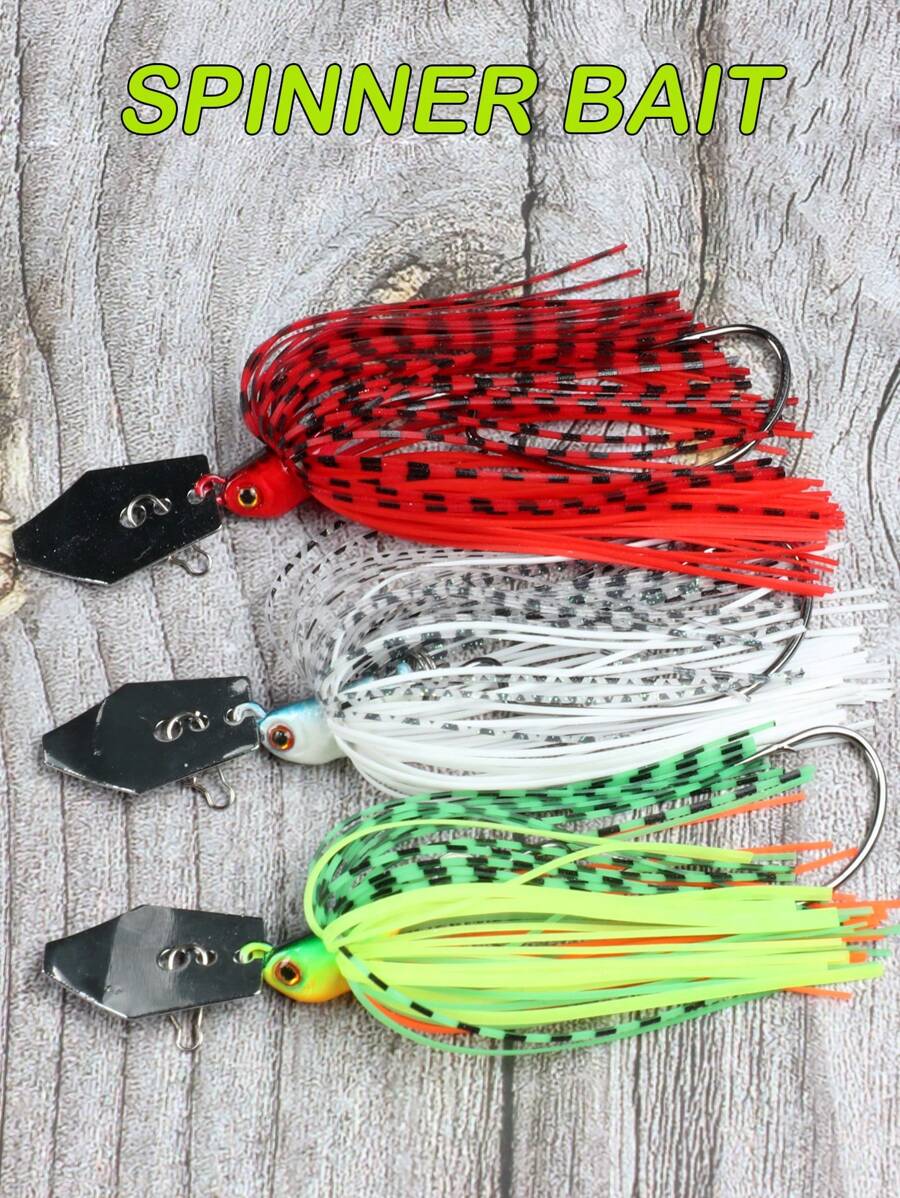 Set Of 3 Sparkling Whisker Lure, 9.26g, Suitable For Pike, Muskellunge ...