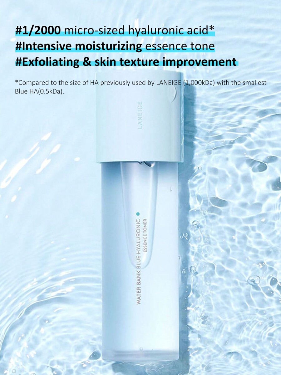 Laneige Water Bank Blue Hyaluronic Toner 160ml PHA Exfoliating Toner ...