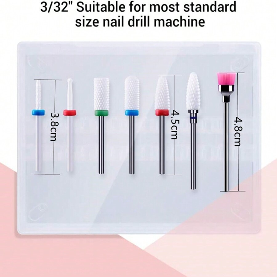 Quick Nail Art Tool Set For Polish Removal And Nail Grinding, 7pcs ...