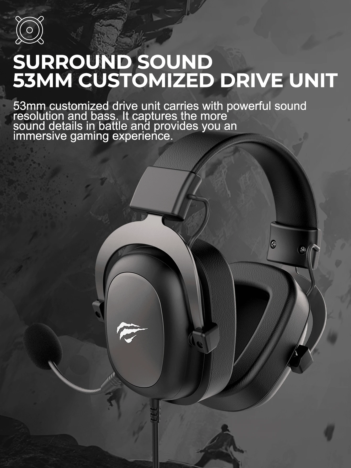 havit HAVIT H2002D Gaming Headset With Microphone For PC/Laptop/Mobile ...