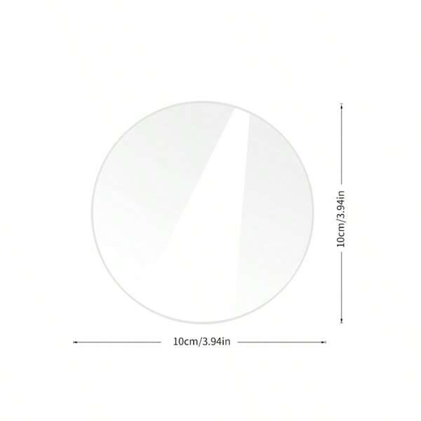 Clear Acrylic Round Table Number Signs With Wooden Bases For Wedding ...