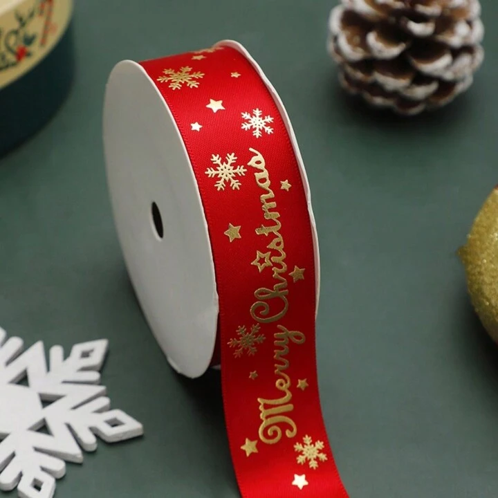 Christmas Ribbon Bow Border
