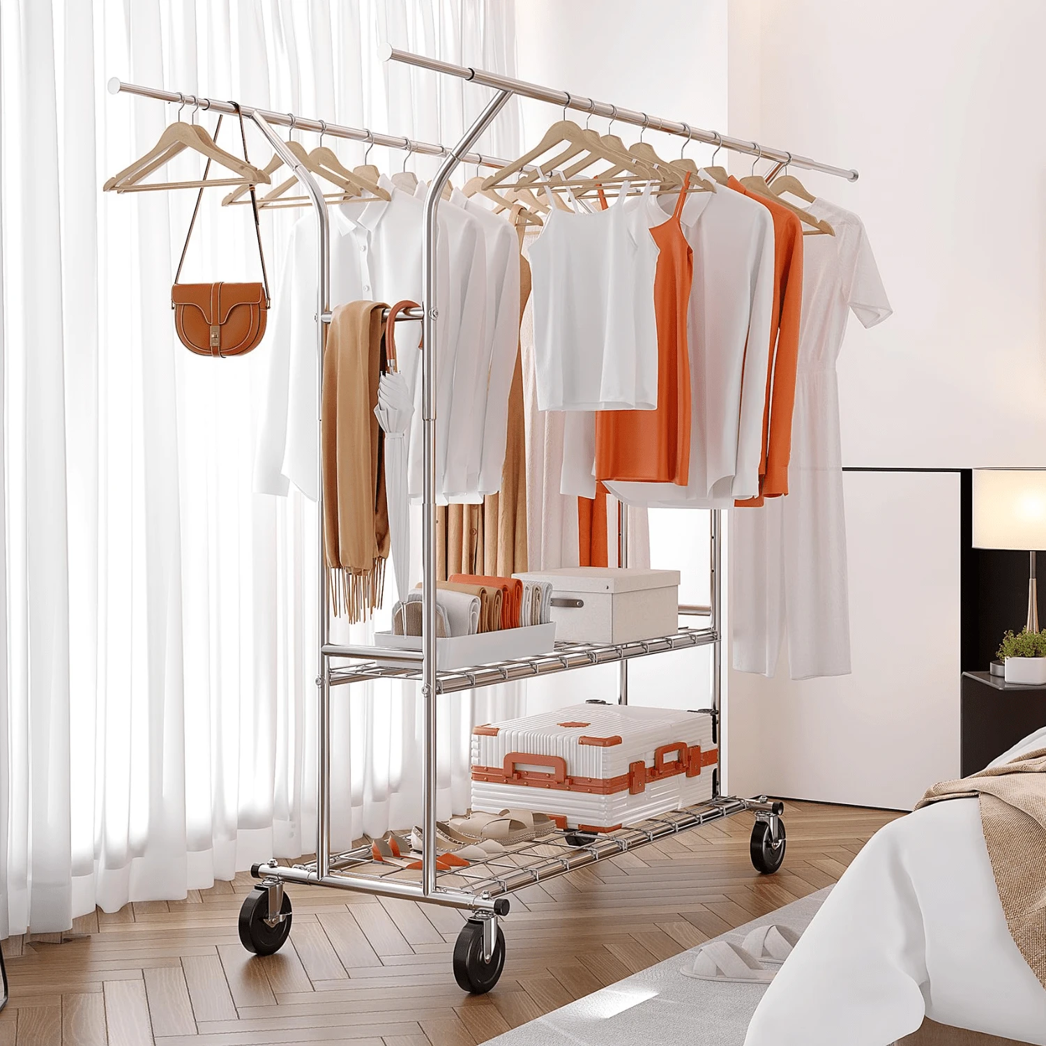 Raybee Drying Clothing Rack Heavy Duty Clothes Rack Load 650Lbs ...