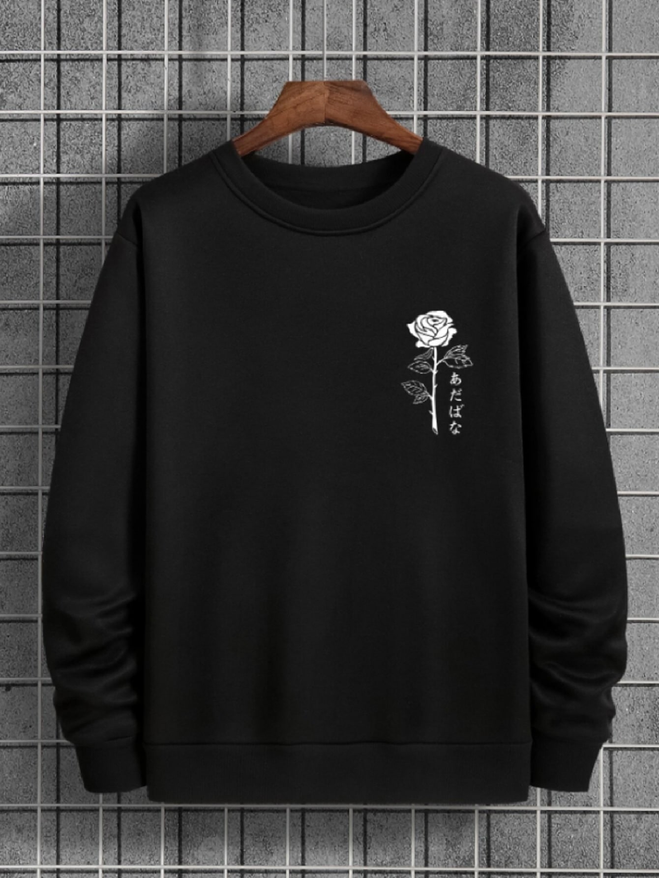 Homens Moletons Estampa rosa Revestido | SHEIN Brasil