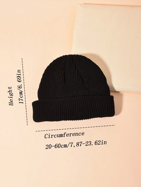 Winter Knitted Solid Color Woolen Hat For Men And Women, Outdoor ...