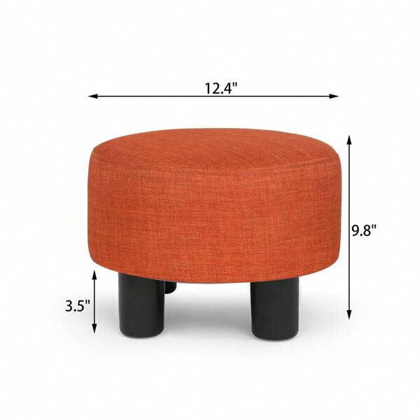 Joveco Ottoman Round Small Foot Rest Stool for Living Room Office Desk ...