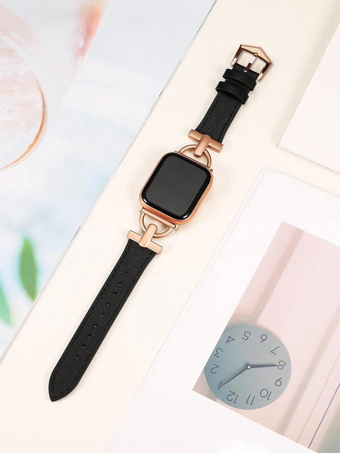 1pc Apple Watch-band Apple Watch-band Universeel Heren en Dames Zwart ...