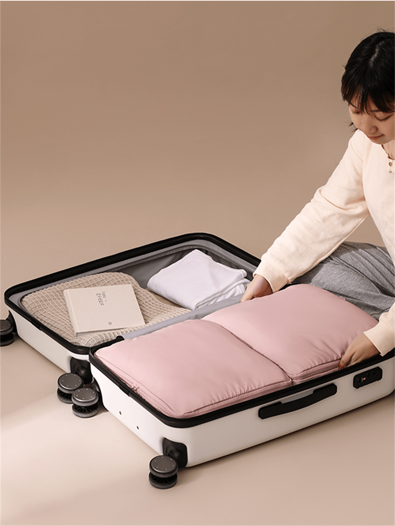 Compression Packing Cube Wardrobe Drawer Puffer Jacket Storage Foldable ...