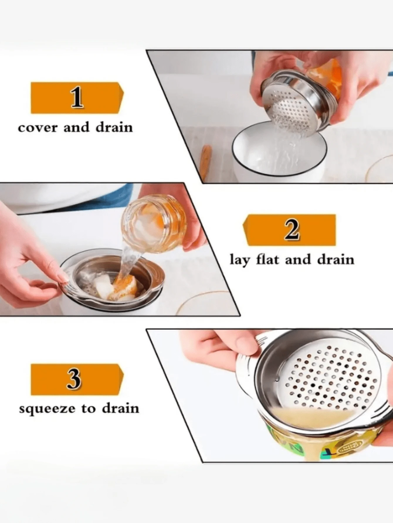 1pc Tuna Strainer, Stainless Steel Can Strainer, Food Lid, Tuna Can ...