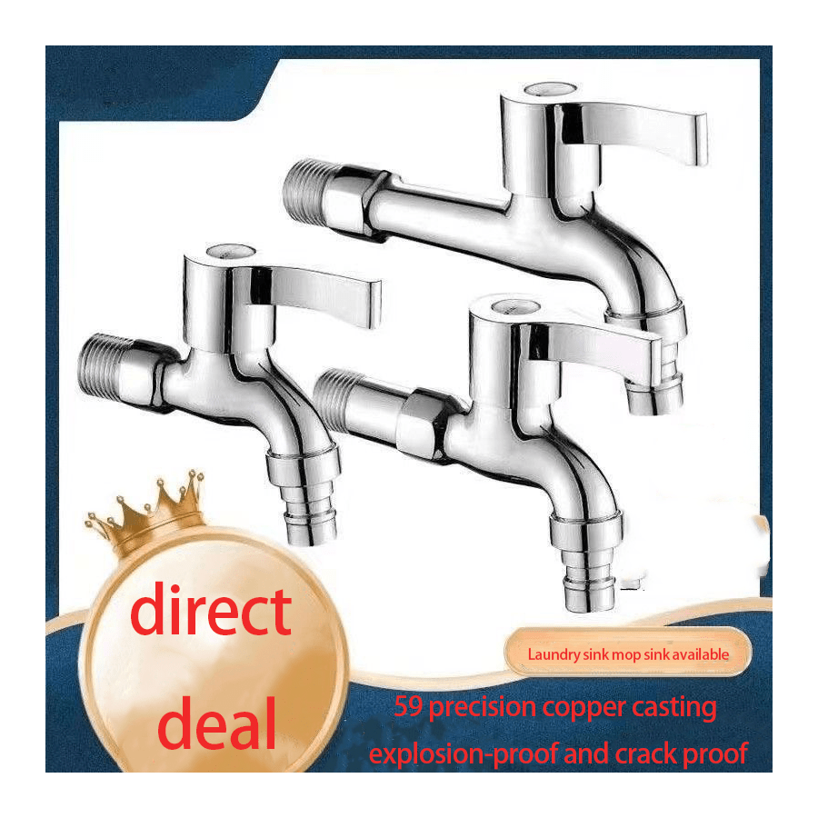 Un Grifo Universal De Cobre Completo De Un Solo Mango, De Agua Fría, De ...