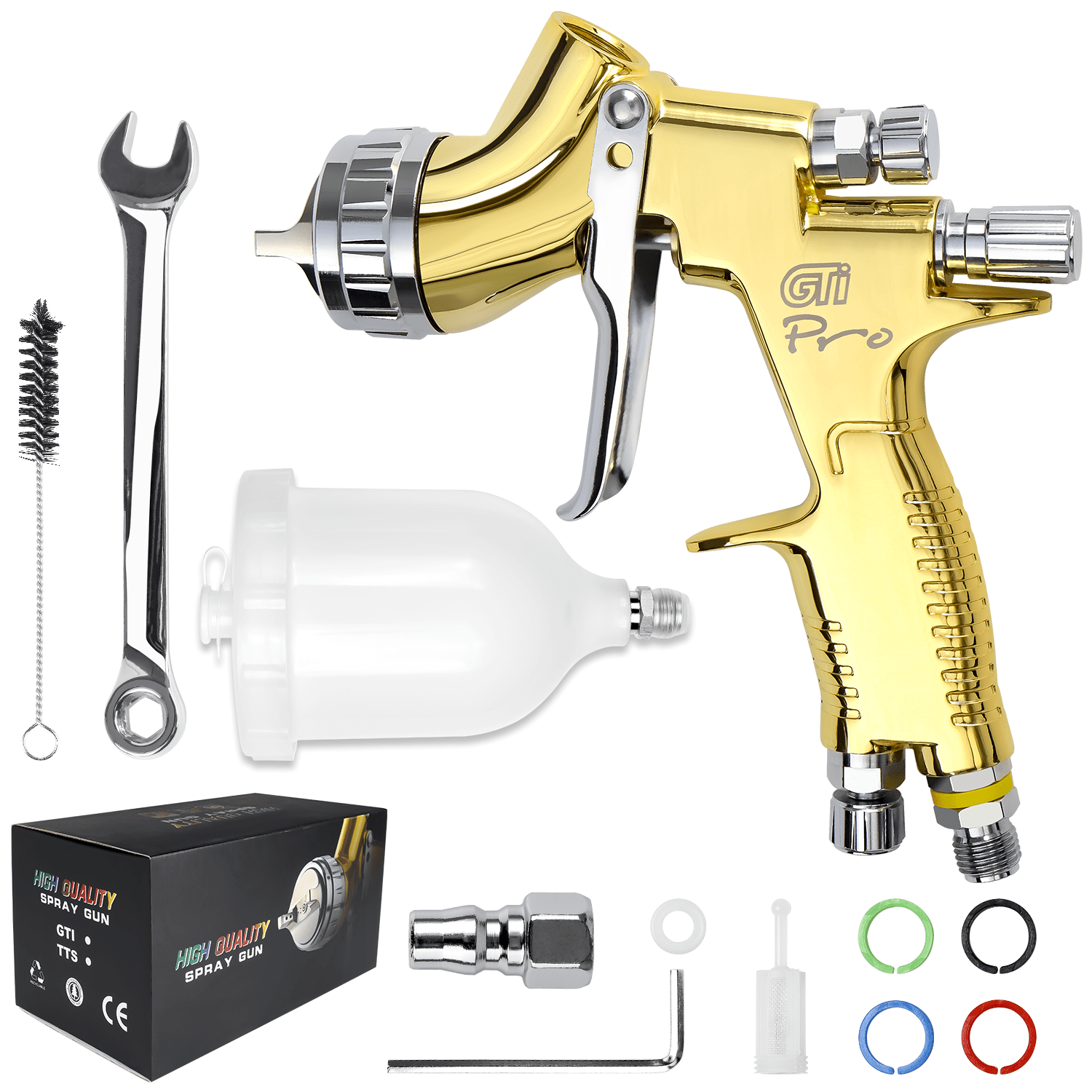 New Spray Gun GTI Pro 1.3mm Nozzle Painting Gun High Atomization Paint ...